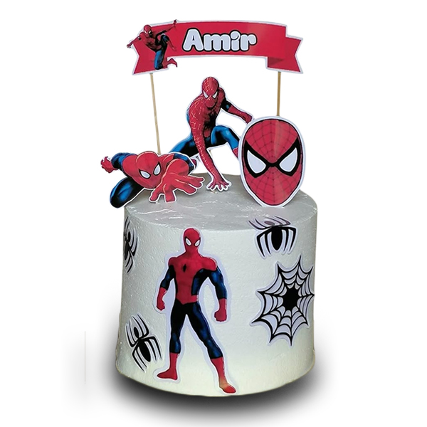 Spider Action Birthday Cake - Holame Cakes