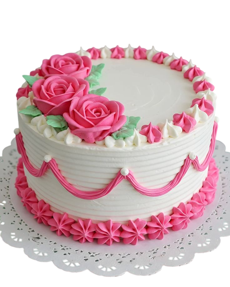 🌸 Floral Rose Cake - Holame Cakes